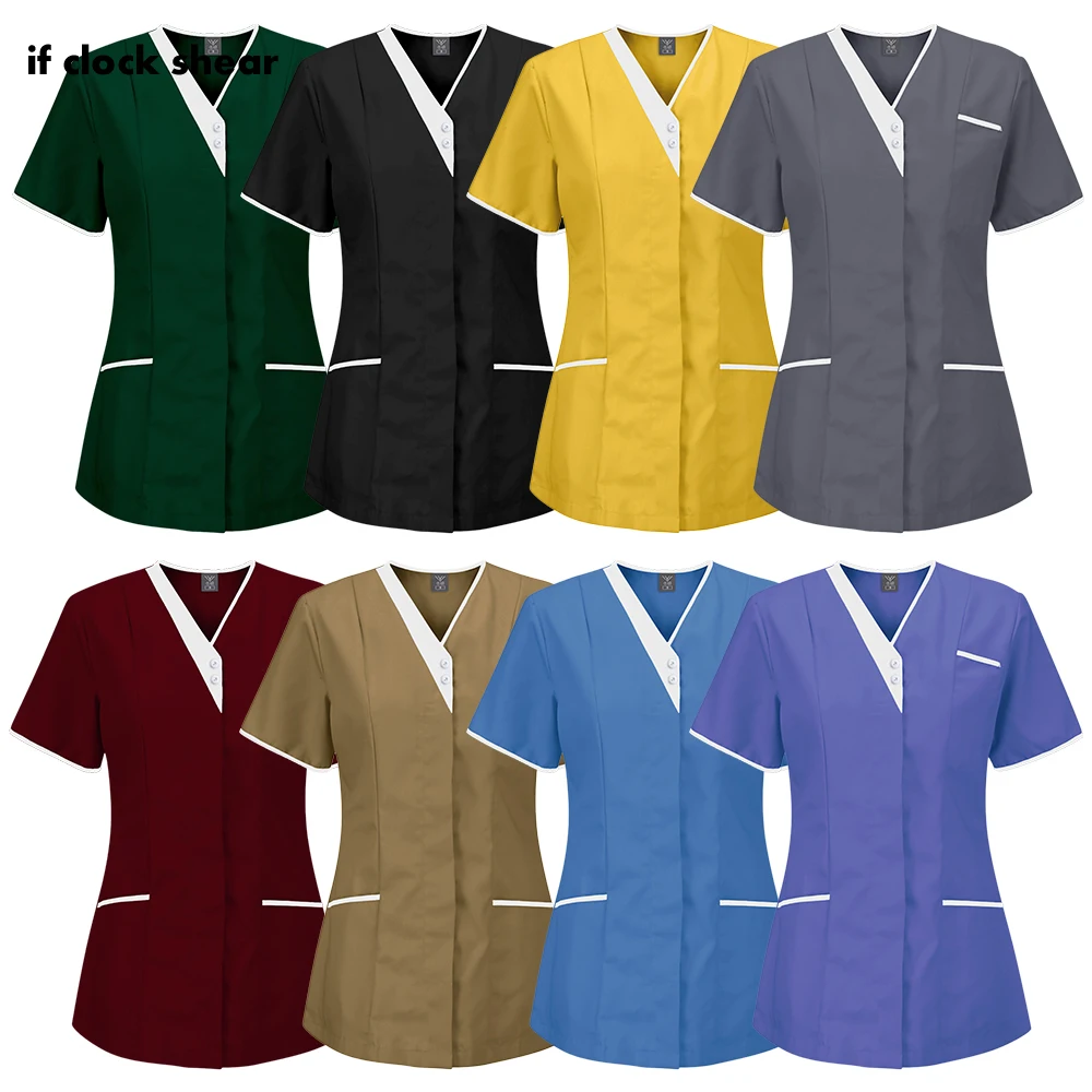 Wholesale Women Nurses Tunic Uniform Clinic Carer Medical Clothing Tops ...