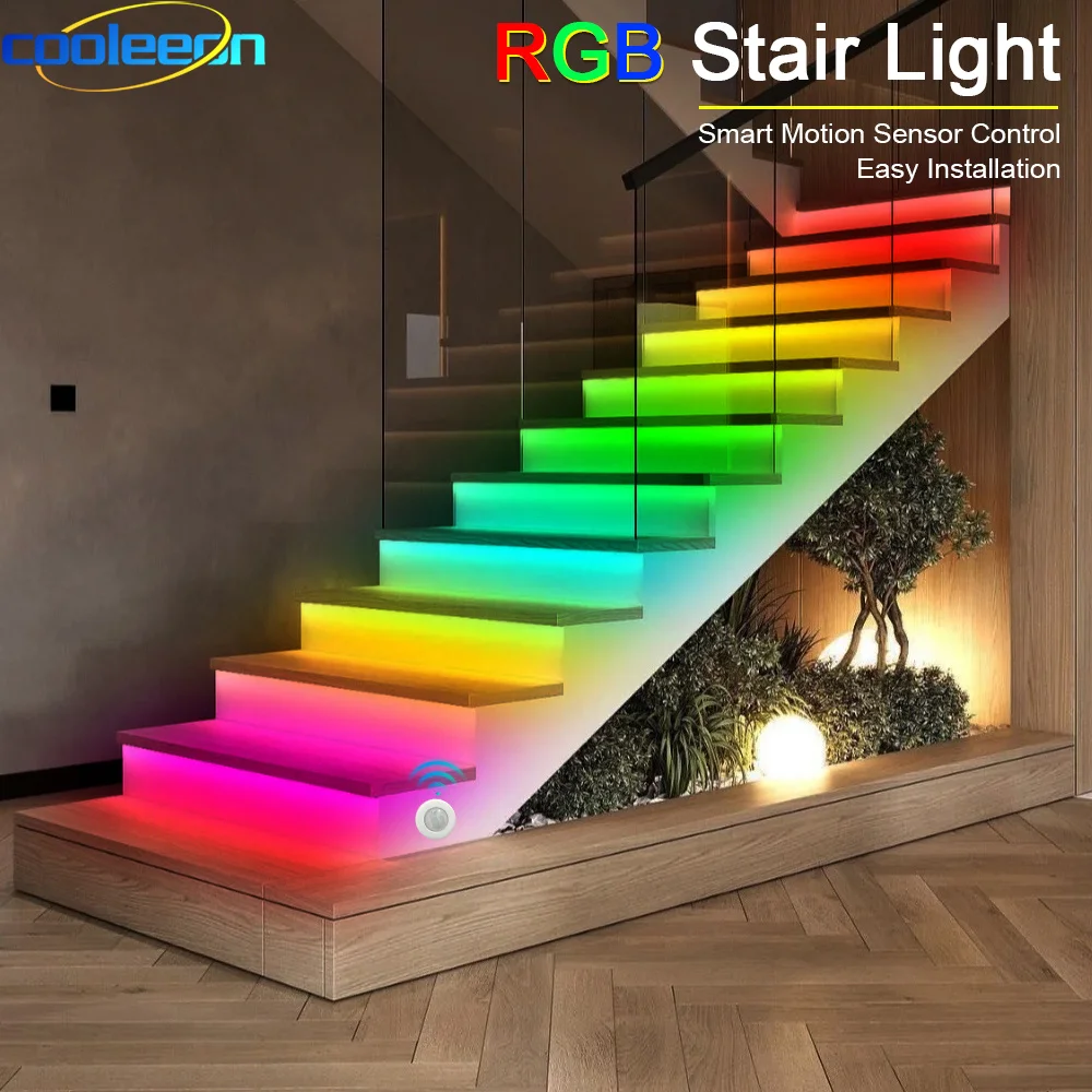 Body-Motion-Sensor-Rgb-Trap-Licht-Smart-Controller-Kleurrijke-Huis-Trap ...