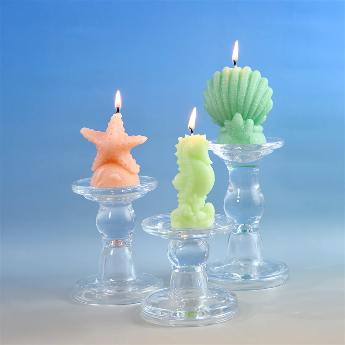 DIY-Starfish-Shell-Seahorse-Candle-Mold-Handmade-Aromatherapy-Candle ...