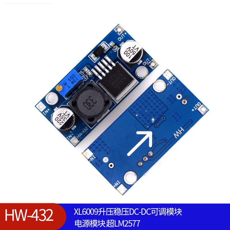 Regulador de voltaje HW-432 XL6009Boost, módulo ajustable DCDC, módulo ...