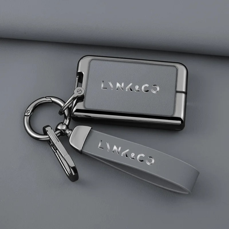 Zinc Alloy Car Smart Remote Key Fob Case Cover For LYNK&CO 01 02 03 05 ...