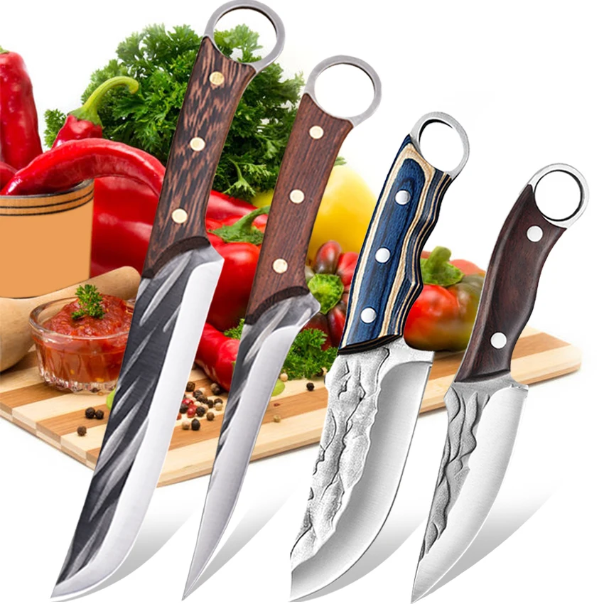 Hand-Forged-Meat-Cutting-Cleaver-Knife-Chef-Butcher-Knives-with-Sheath ...