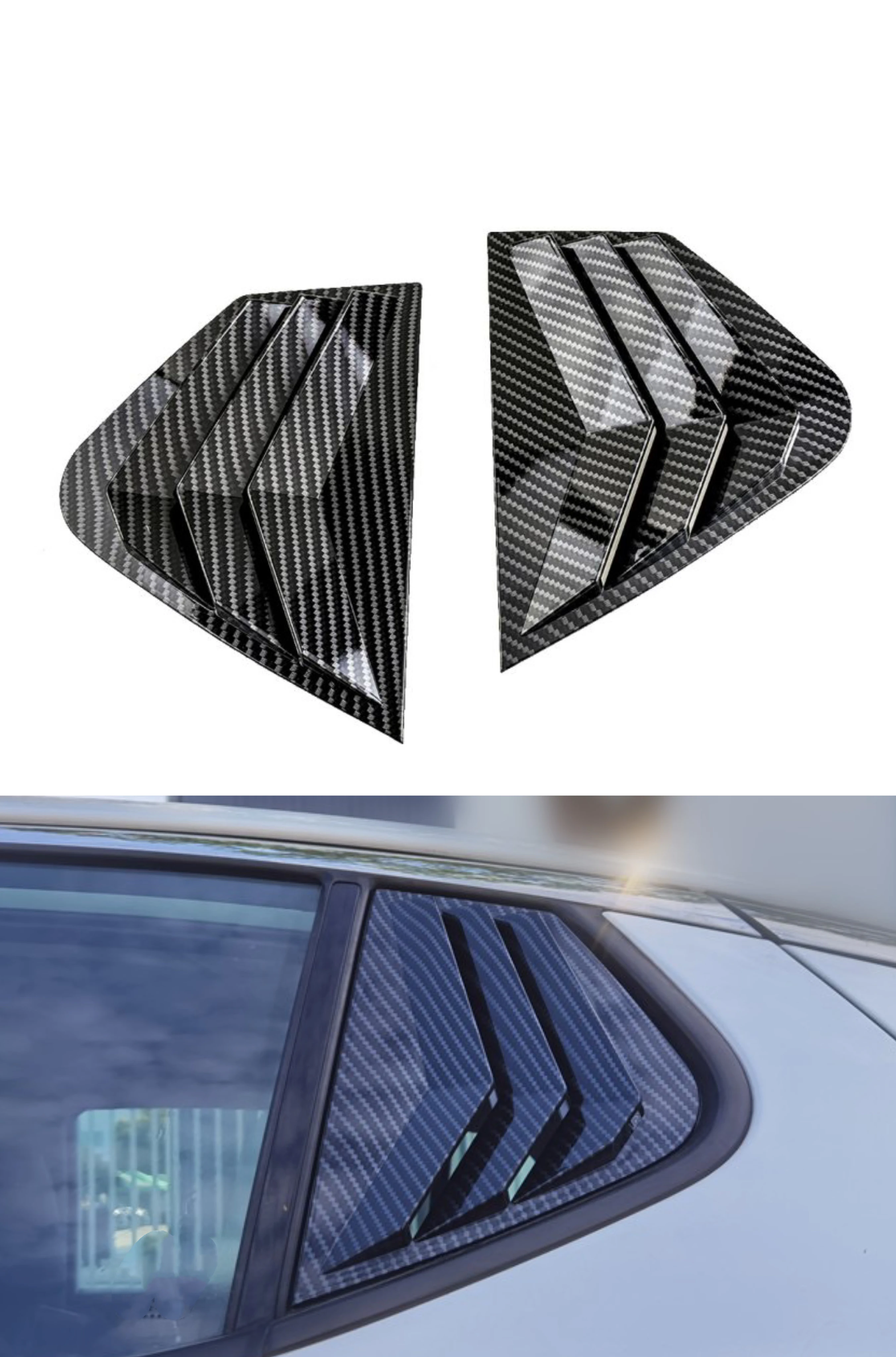 For-KIA-Optima-K5-2011-2015-Rear-Side-Window-Blinds-Trim-Cover-Louver ...