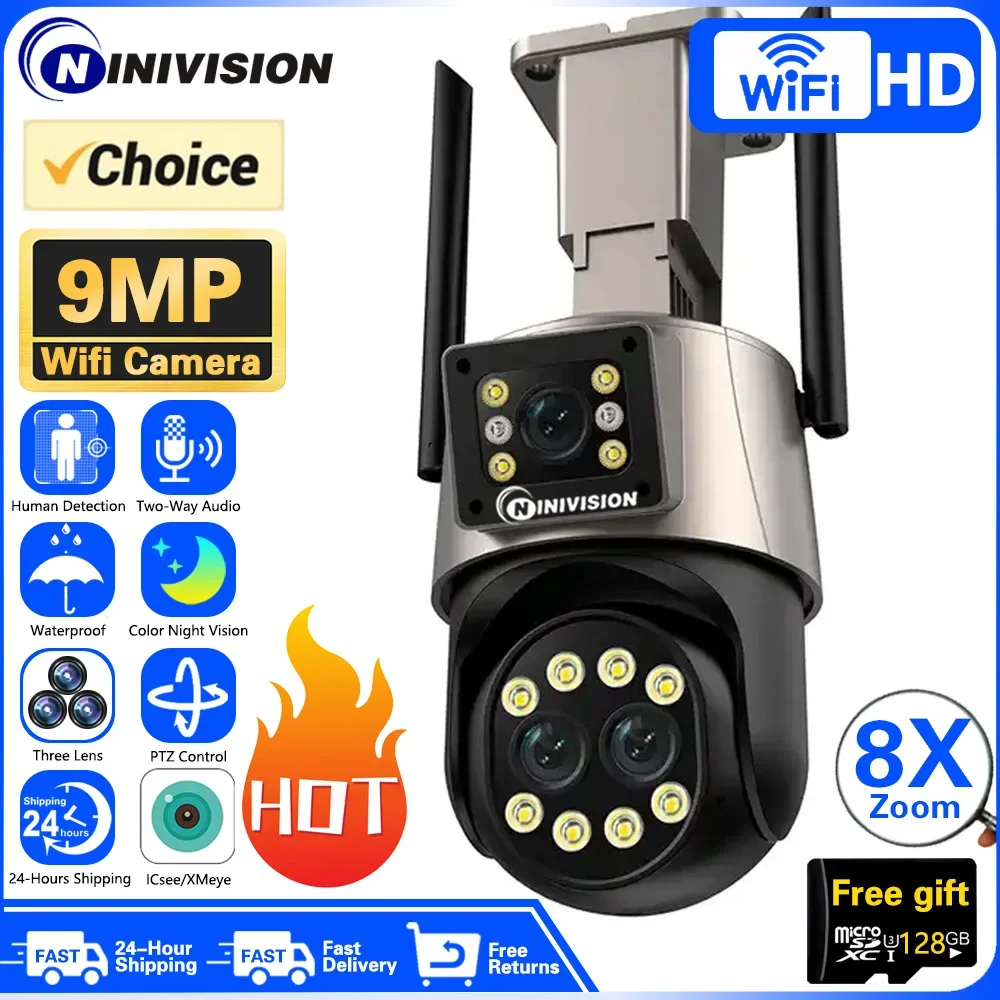 8X-Zoom-ICsee-IP-Camera-9MP-WiFi-PTZ-Camera-Outdoor-Security-Wifi ...
