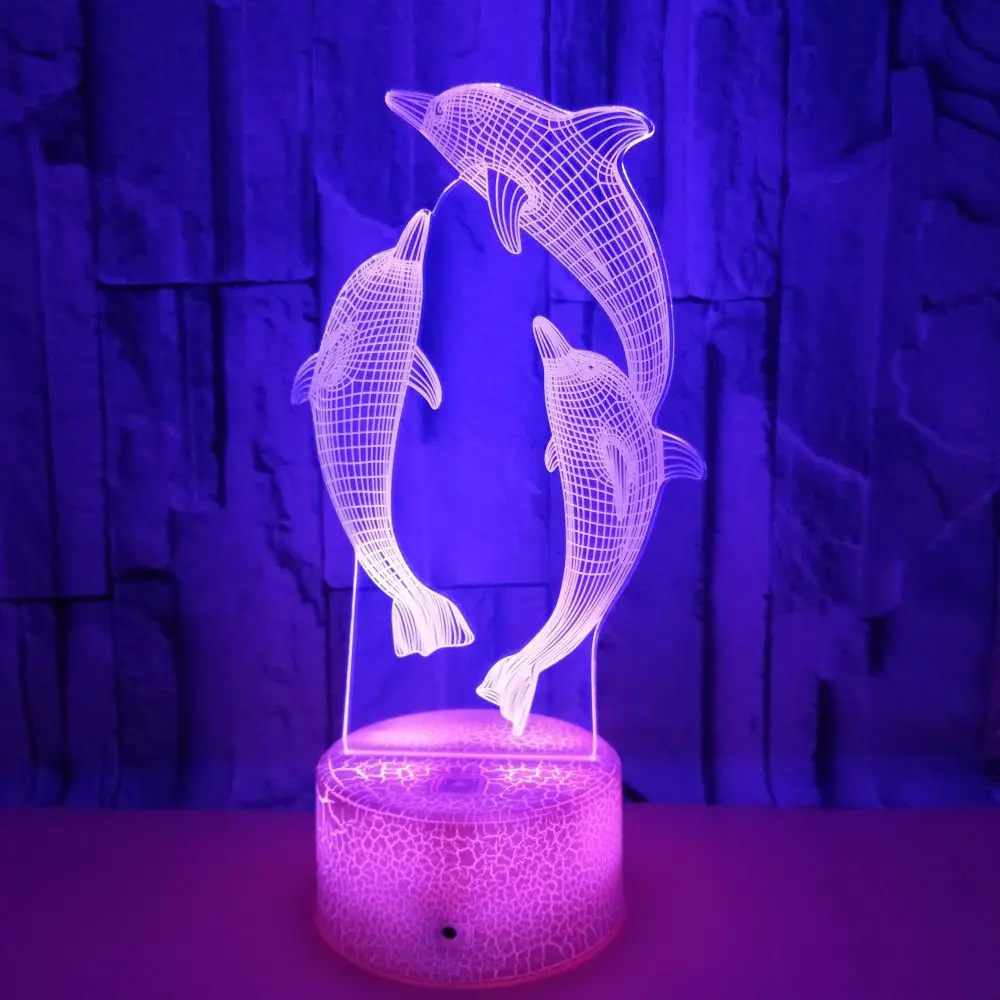 Nighdn-Dolphin-Night-Lights-for-Room-Decor-Color-Changing-Desk-Table ...