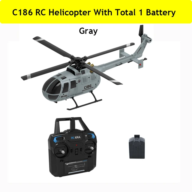 C186 Helicopter FPV 2.4G Drone Toy 4 Propellers 6 Axis Wlectronic ...