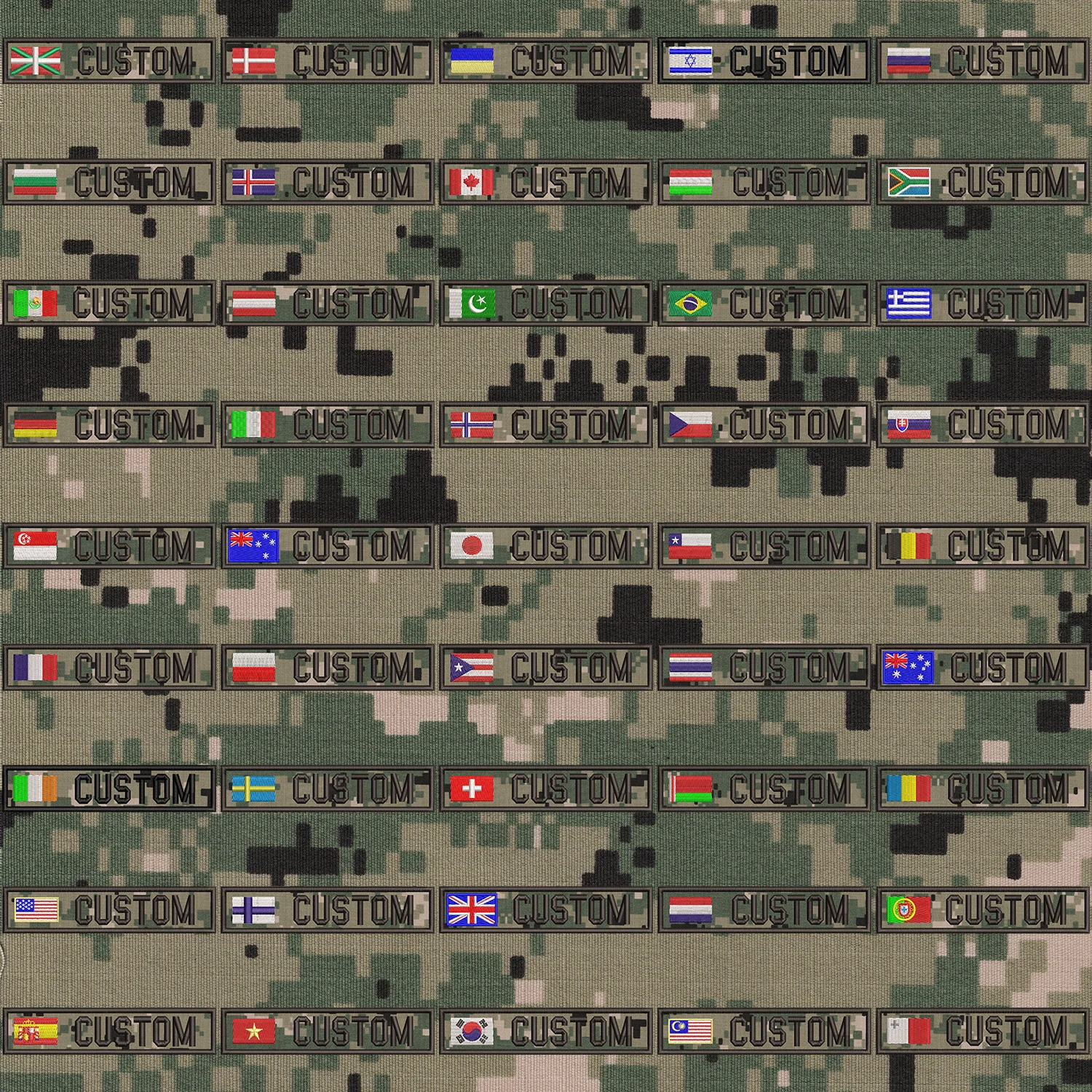 Custom-Name-Patch-Flag-Tape-AOR2-IndividualizationEmbroidery-Hook-and ...