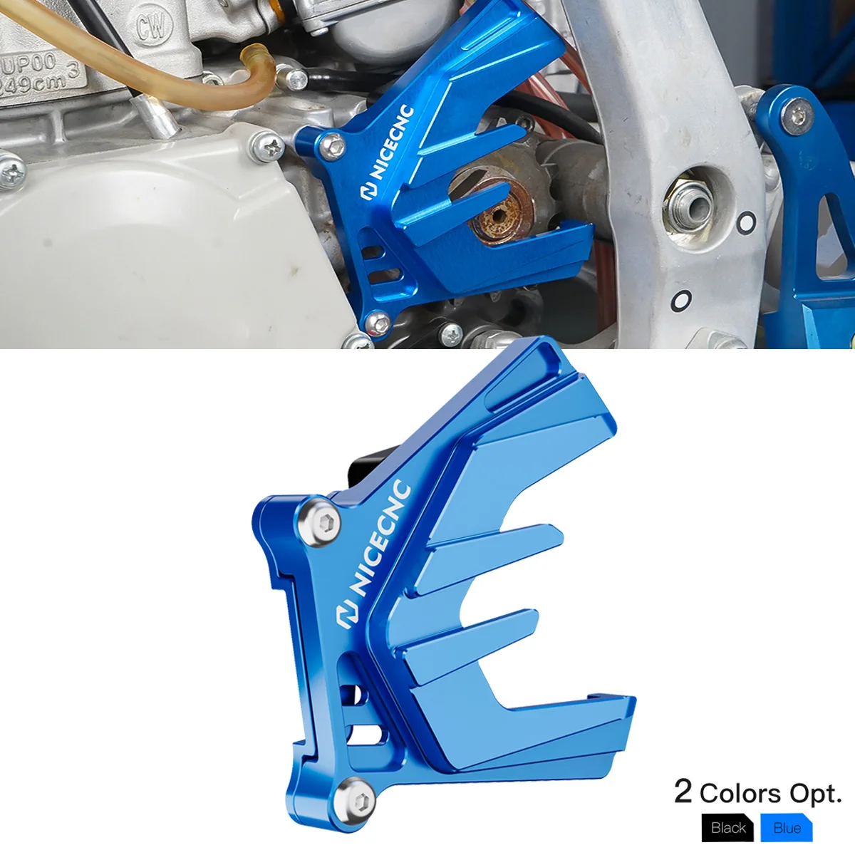 NiceCNC-Motorcycle-Sprocket-Chain-Guide-Cover-Guard-For-YAMAHA-YZ-250 ...