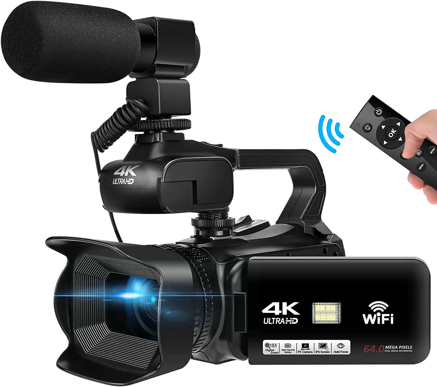 4K-Ultra-Professional-Camcorder-HD-64MP-Streaming-For-Tiktok-YouTube ...