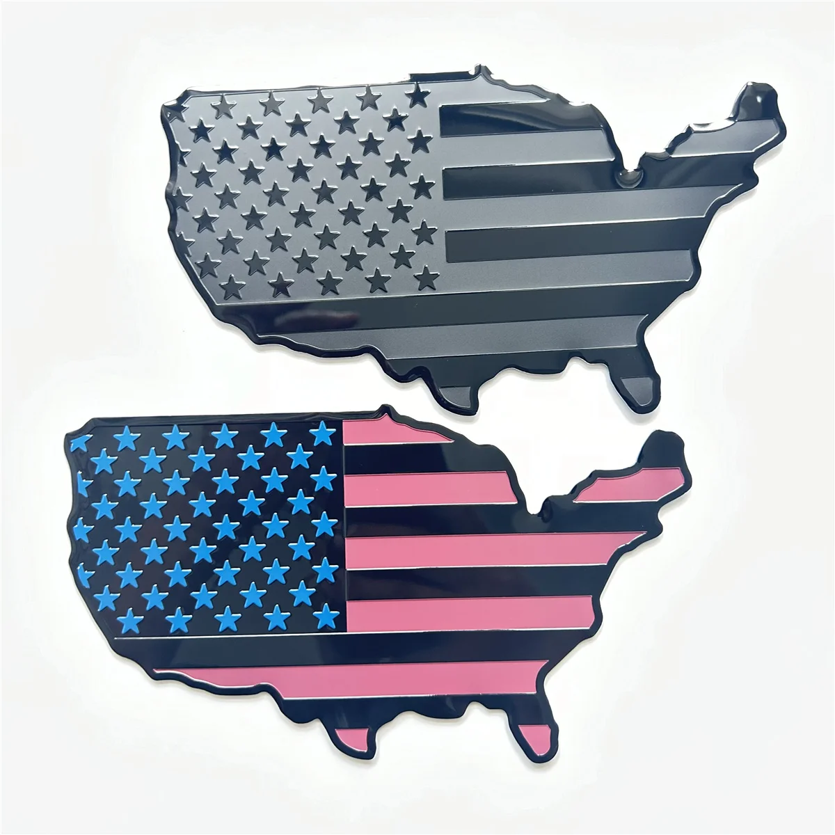 USA-Emblems-Flag-Map-Car-Sticker-Car-Trunk-Metal-Emblem-Badge-Decal ...
