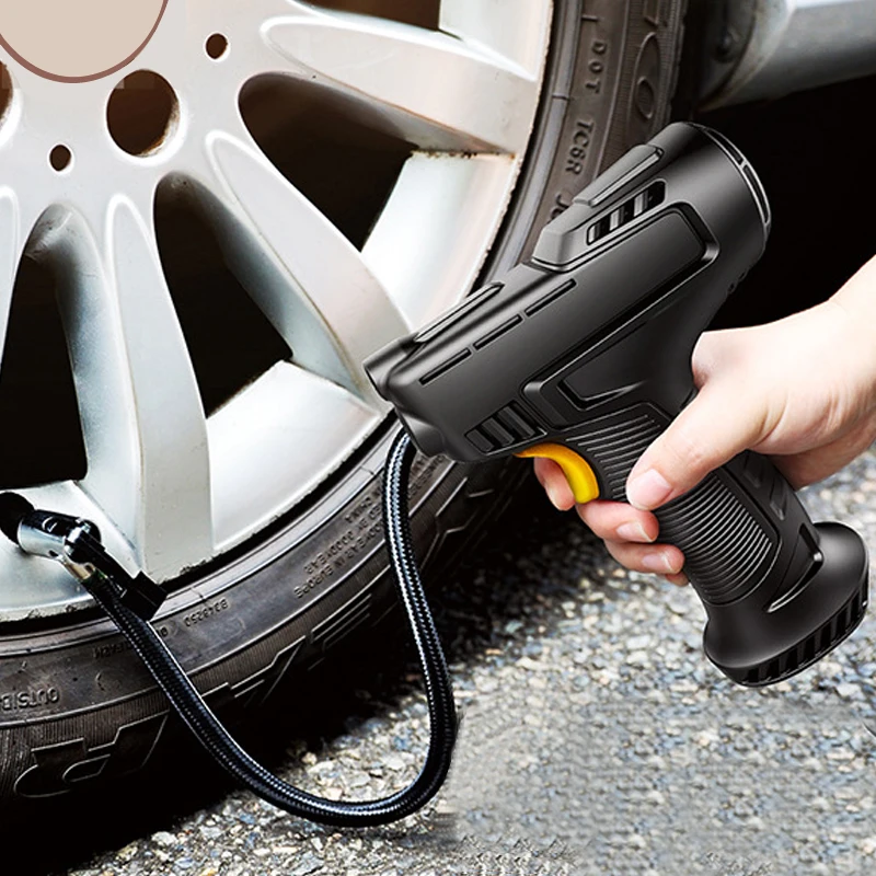 EAFC 120W Handheld Air Compressor Wireless Wired Inflatable Pump ...