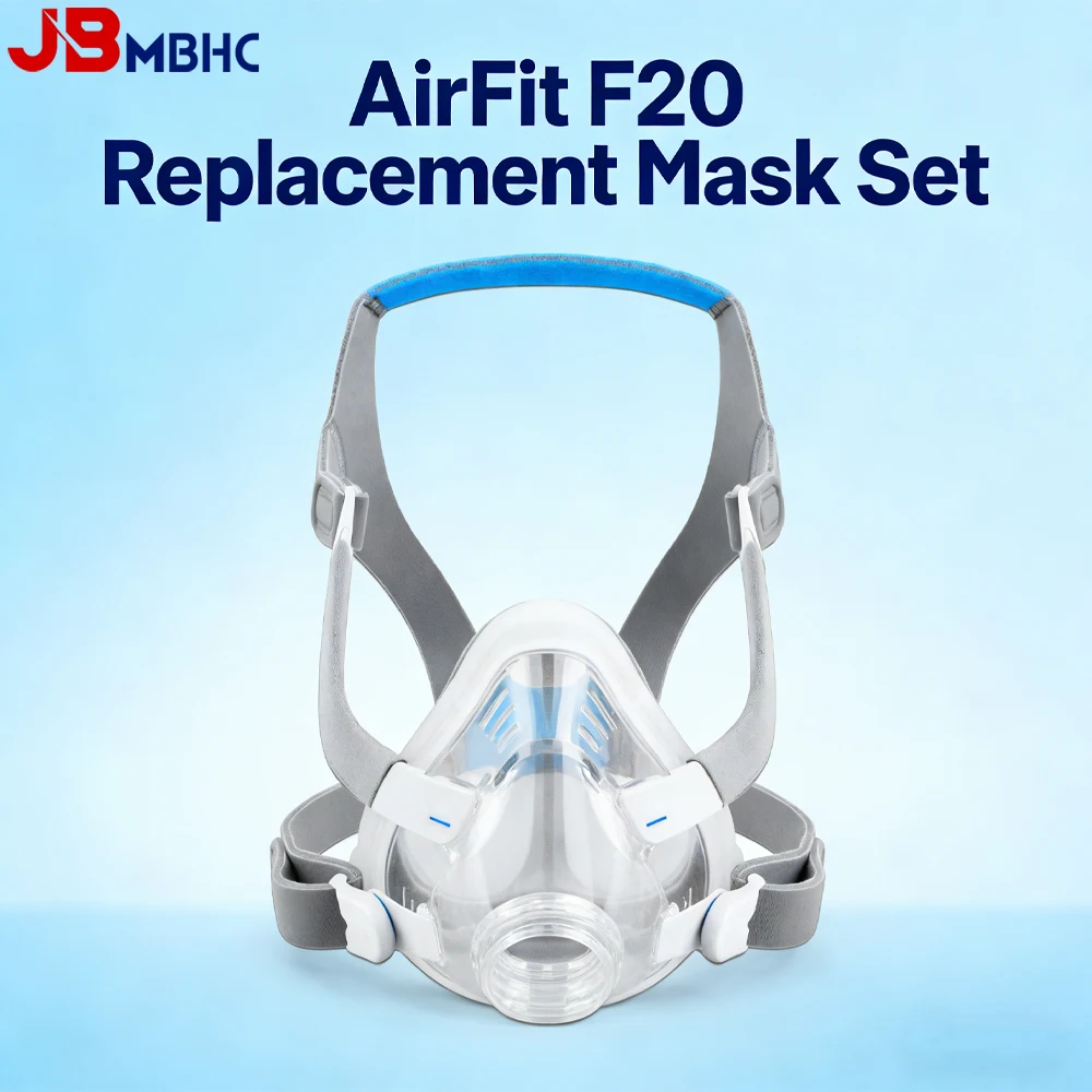 AirFit F20 Full Face CPAP Mask Replacement Kit with Memory Foam Cushion ...
