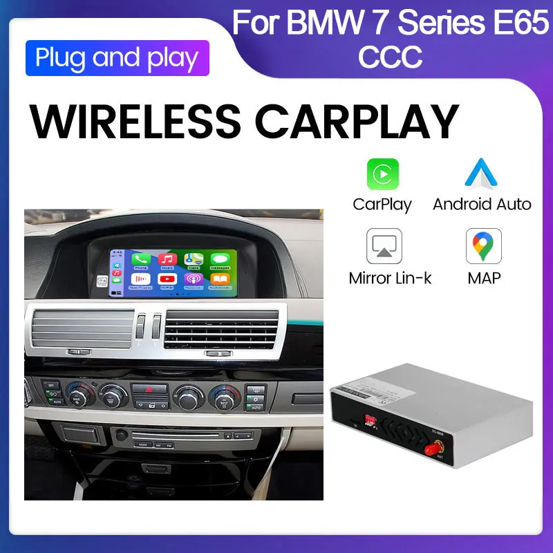 Oem Screen Upgrade Wireless+wired Carplay Box For Bmw 7 Series E65 E66 ...