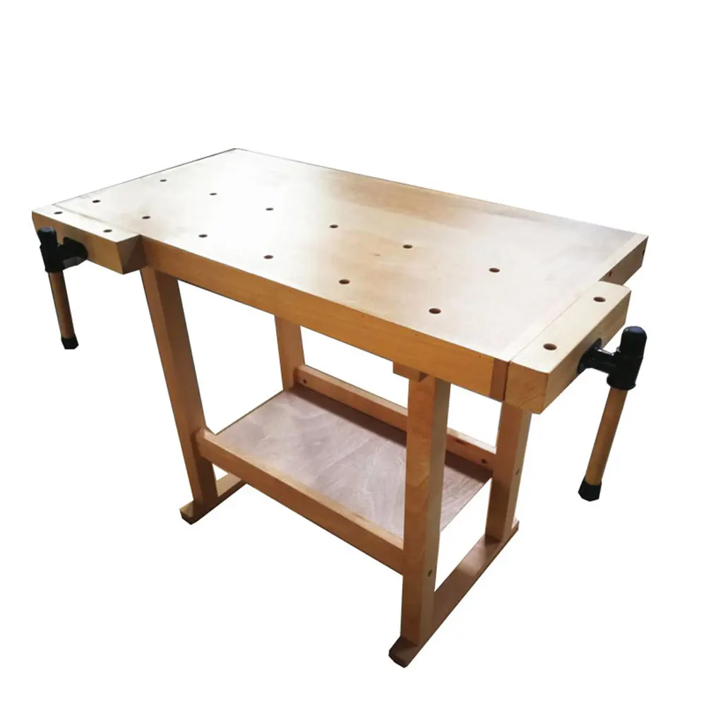 100-50cm-Beech-Wood-Working-Table-Fitter-Workbench-Woodworking-Table ...