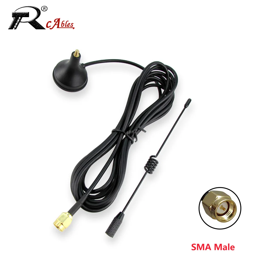Magn-tica-Pequena-Ventosa-Antena-Alto-Ganho-3DB-SMA-Macho-Conector-3M ...