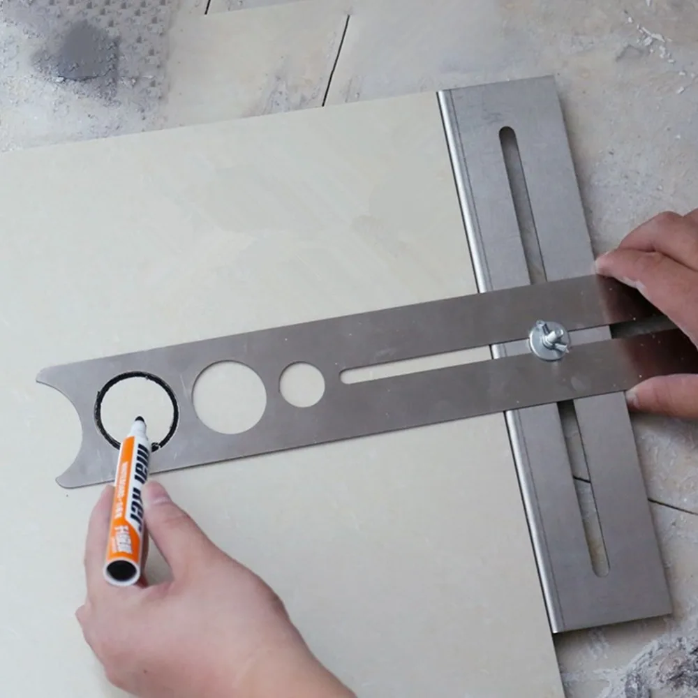 Stainless Steel Wall Marking Machine Ruler | Stainless Steel Tile Hole ...