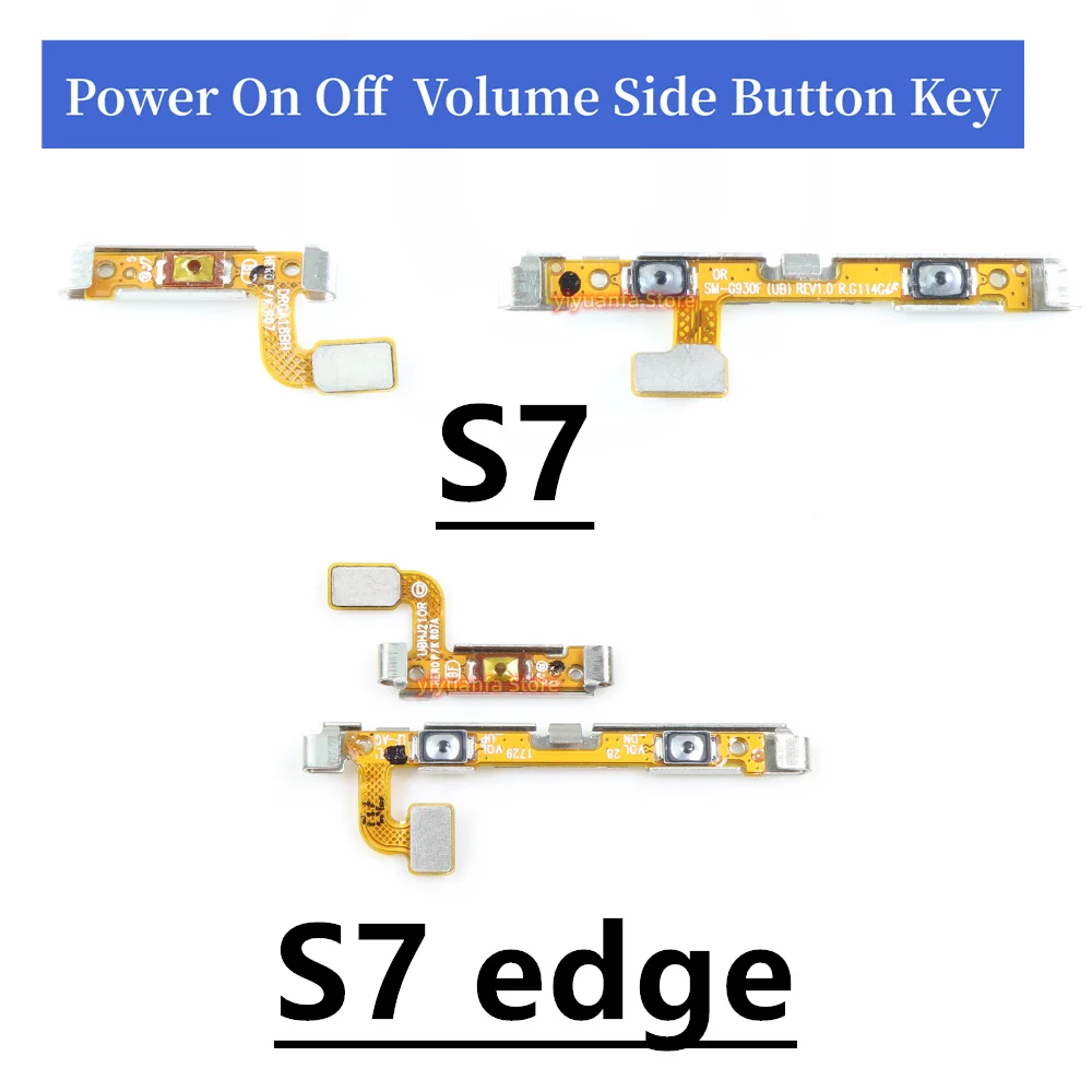 For Samsung Galaxy S7 G930 / S7 edge G935 Switch Power ON OFF Key Mute ...