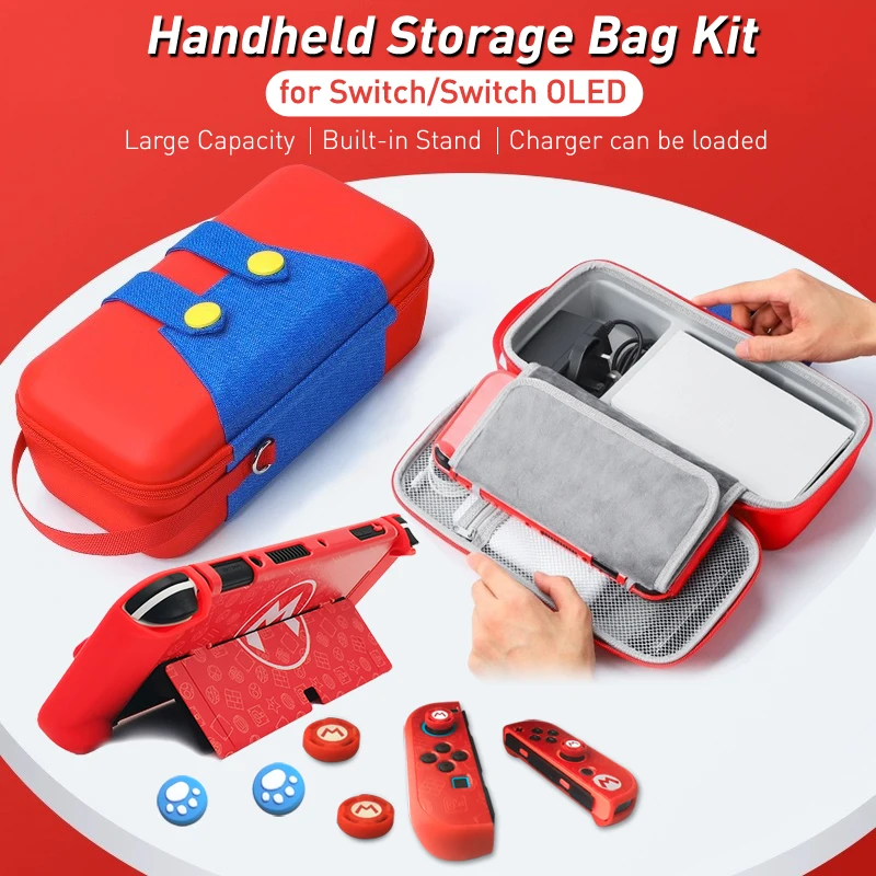 For Nintendo Switch Handheld Storage Bag Large Capacity Carrying Hard ...