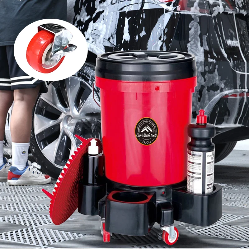 20LMulti Functional Sitting Mobile Car washing Bucket Can Store Car ...