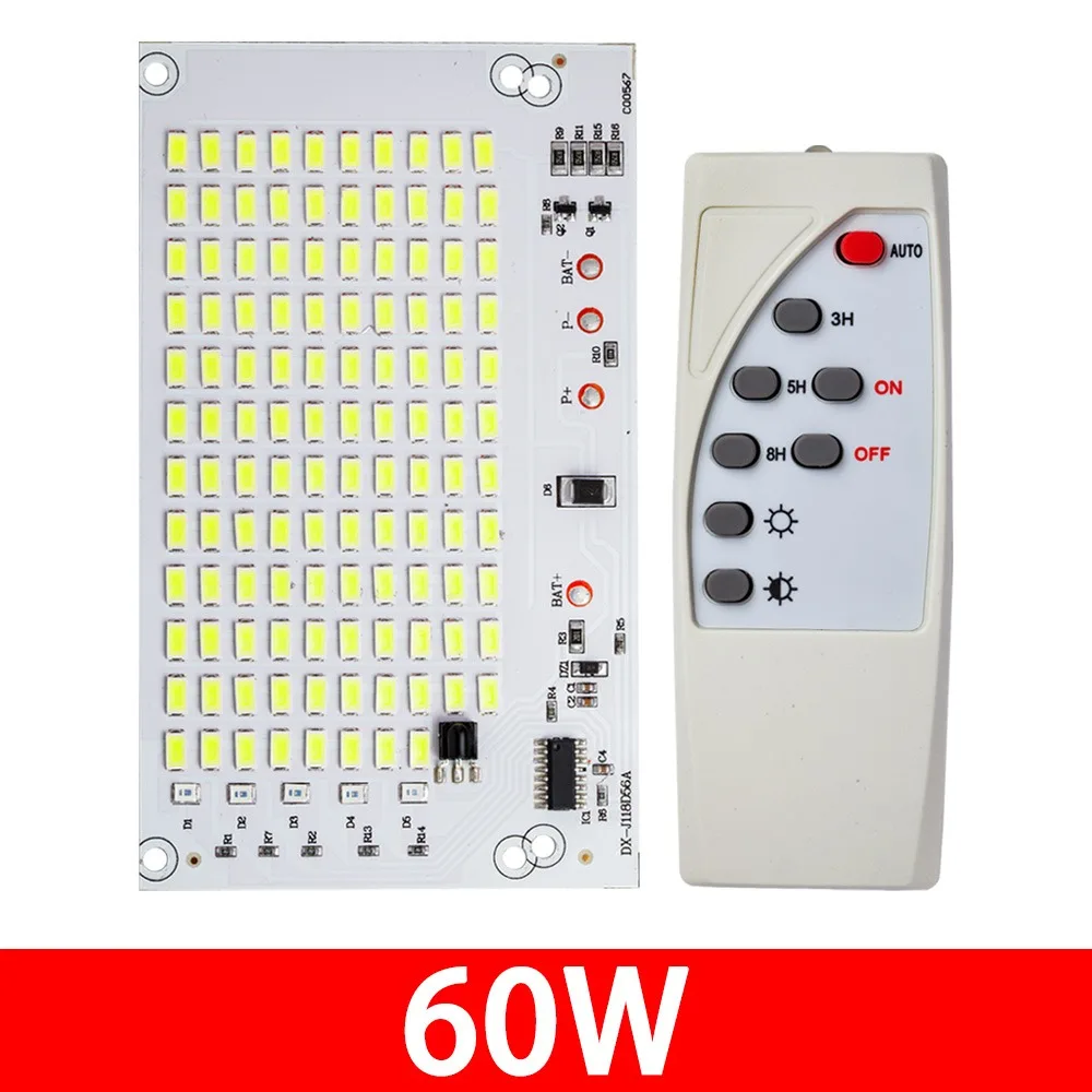 1Pcs 25/40/60/100W LED Solar Light Board White Light High Brightness ...