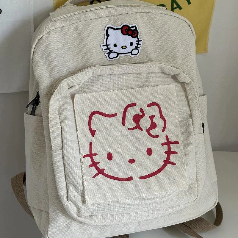 Hello-Kitty-Sanrio-Cute-Backpack-Hello-Kitty-Stuff-Contrast-Backpack ...