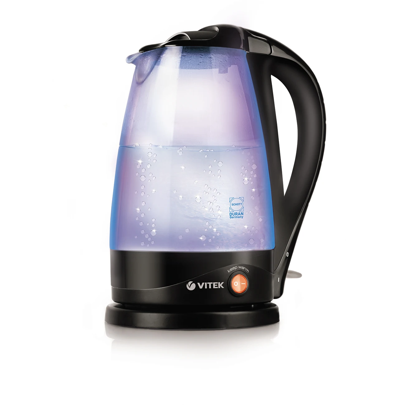 Electric Kettle Vitek Vt-1180 V (volume 1.7 L, Power 2200 W, Glass Case, Silent Operation ...