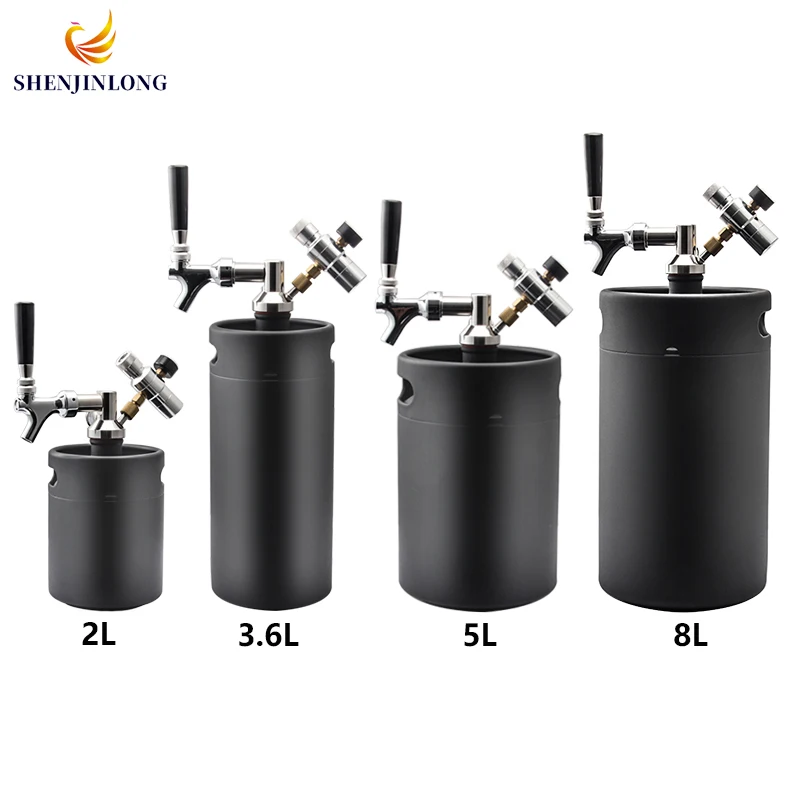 mini-keg-5l-Pressurized-Beer-Keg-System-Stainless-Steel-Mini-Growler ...