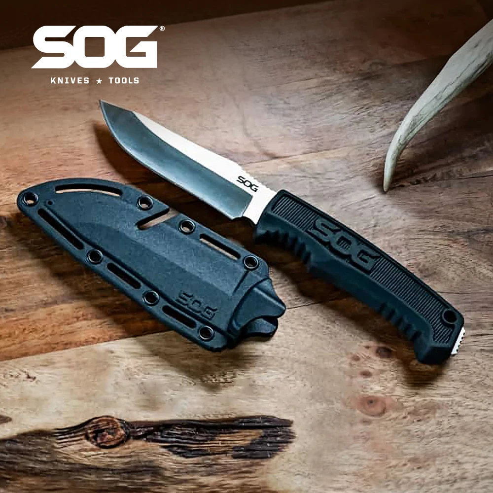 SOG-Field-Survival-Knife-Fixed-Blades-Hunting-knives-with-case-EDC ...