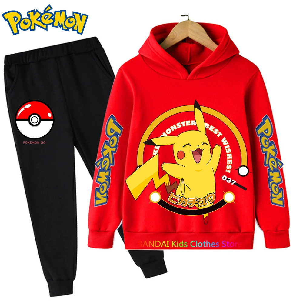 Sudaderas con capucha de Pokémon para niños pequeños, conjunto de ropa ...