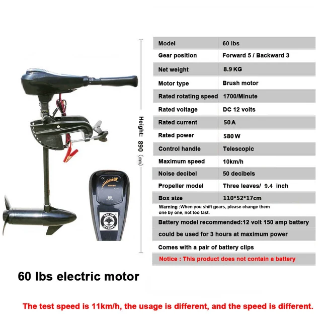 18lbs to 88lbs Boat Electric motor Multiple Power Inflatable Boat ...