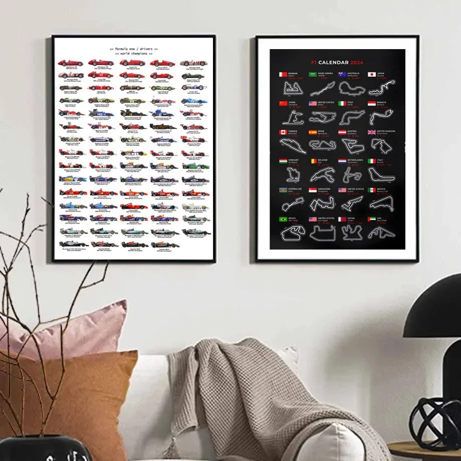 Formula-1-2024-F1-World-Champions-Car-Evolution-Posters-Racing-Grand ...