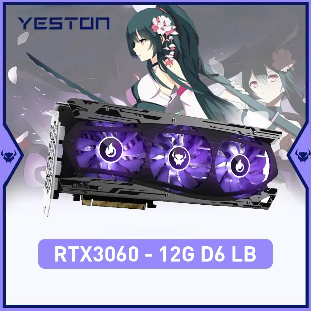 Yeston-New-NVIDIA-Graphics-Card-Geforce-RTX-3060-12G-placa-de-video ...