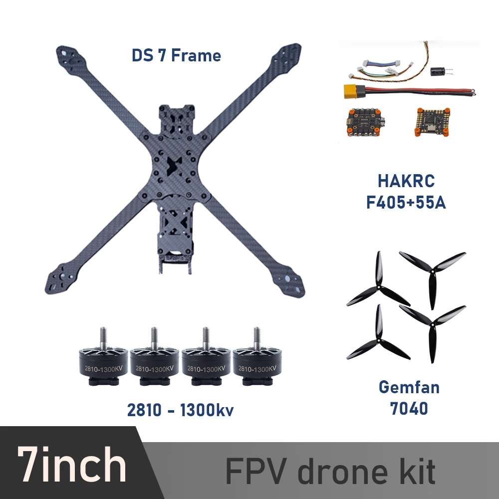DIY-Drone-Kit-7inch-FPV-Drone-Build-Kit-F4-Flight-Control-60A-4in1-ESC ...