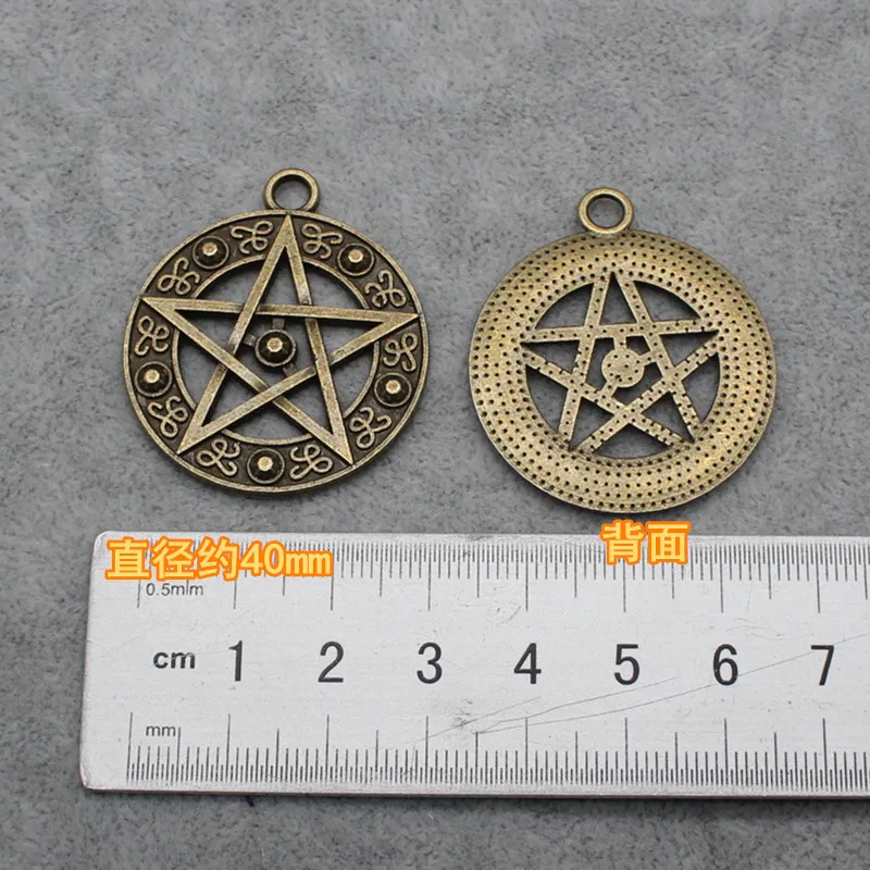 DIY-Vintage-Lolita-jewelry-magic-hexagonal-Sun-Moon-Star-Pendant-alloy-jewelry-accessories-Charm ...