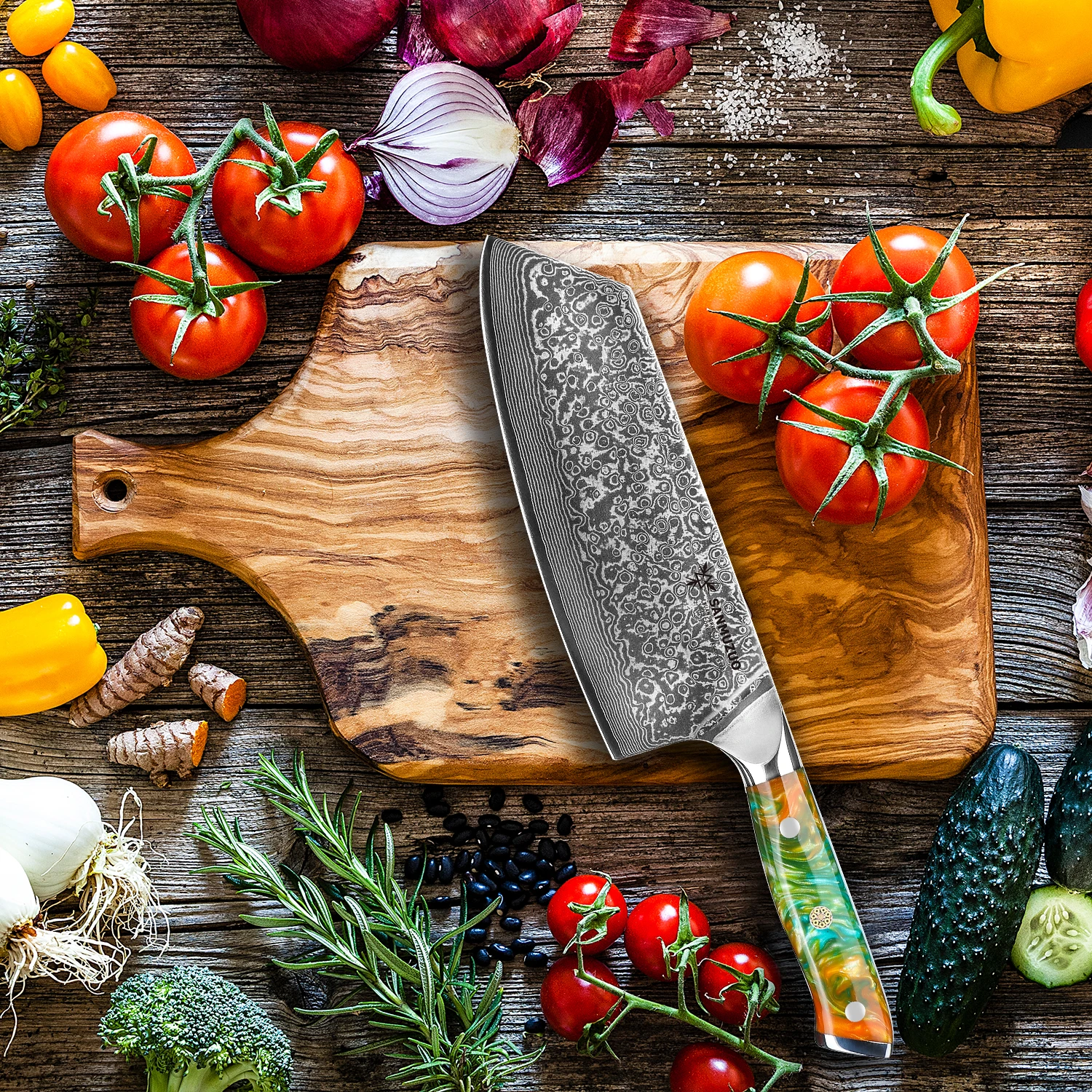 Nakiri-Knife-7-5-inch-Cleaver-Knife-Xuan-Series-VG10-Damascus-Steel ...