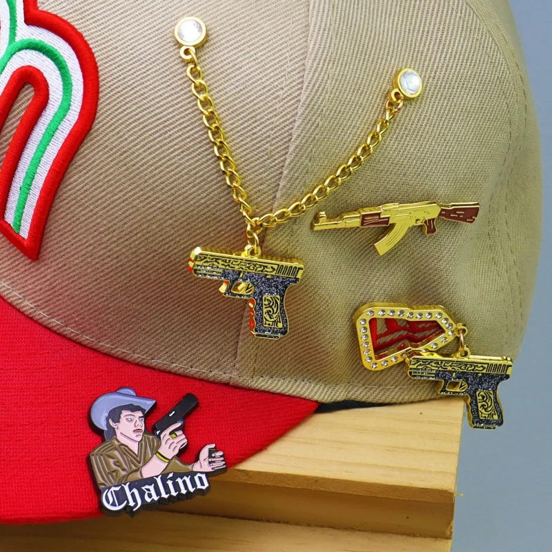 Metal-Mexican-Enamel-Cap-Pins-Baking-Paint-Brooches-Jewelry-Accessories ...