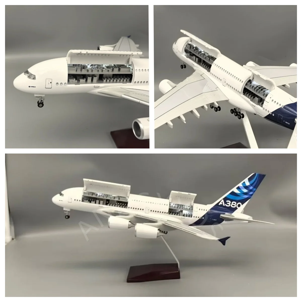 NEW A380 Prototype Planes Model with LED Light(Touch or Sound Control ...