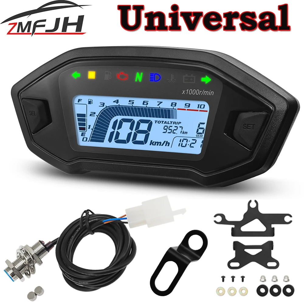 Universal-f-r-10000-Zylinder-U-min-Motorrad-LCD-Display-Tachometer ...