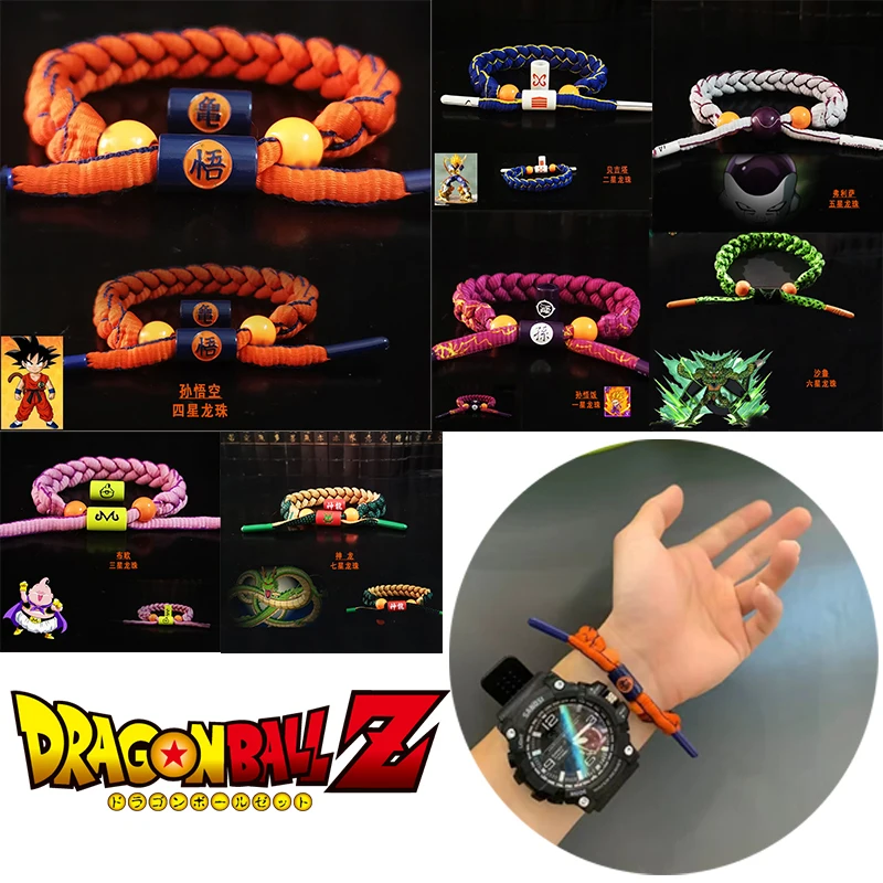 Dragon-Ball-Son-Goku-Handwoven-Bracelet-Anime-Character-Knitted-Couple ...