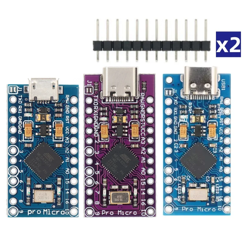SAMIROB-Pro-Micro-ATmega32U4-5V-16MHz-Chip-Original-reemplazo-ATmega328 ...