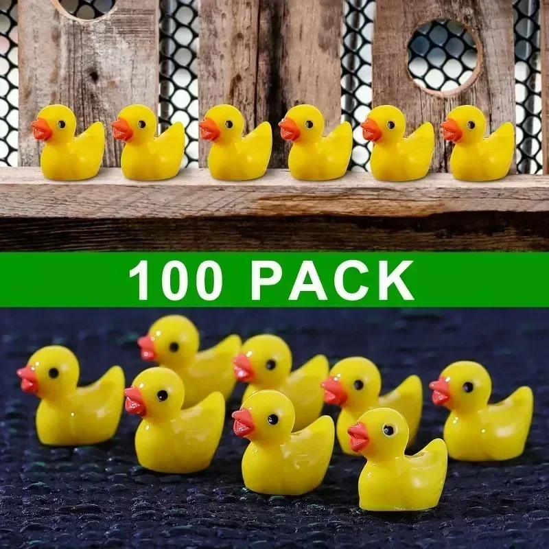 Rubber Ducks In Bulk 10PCS Mini Resin Ducks Glow In The Dark Luminous ...