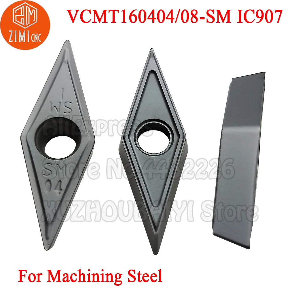 10pcs VCMT160404 SM IC907 VCMT160408 SM IC907 VCMT160404 VCMT160408 ...