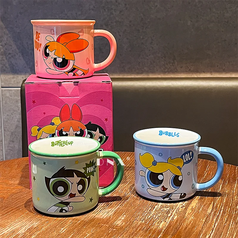 The-Powerpuff-Girls-Ceramic-Cup-Cute-Makeup-Cup-Cartoon-Pattern-Home ...