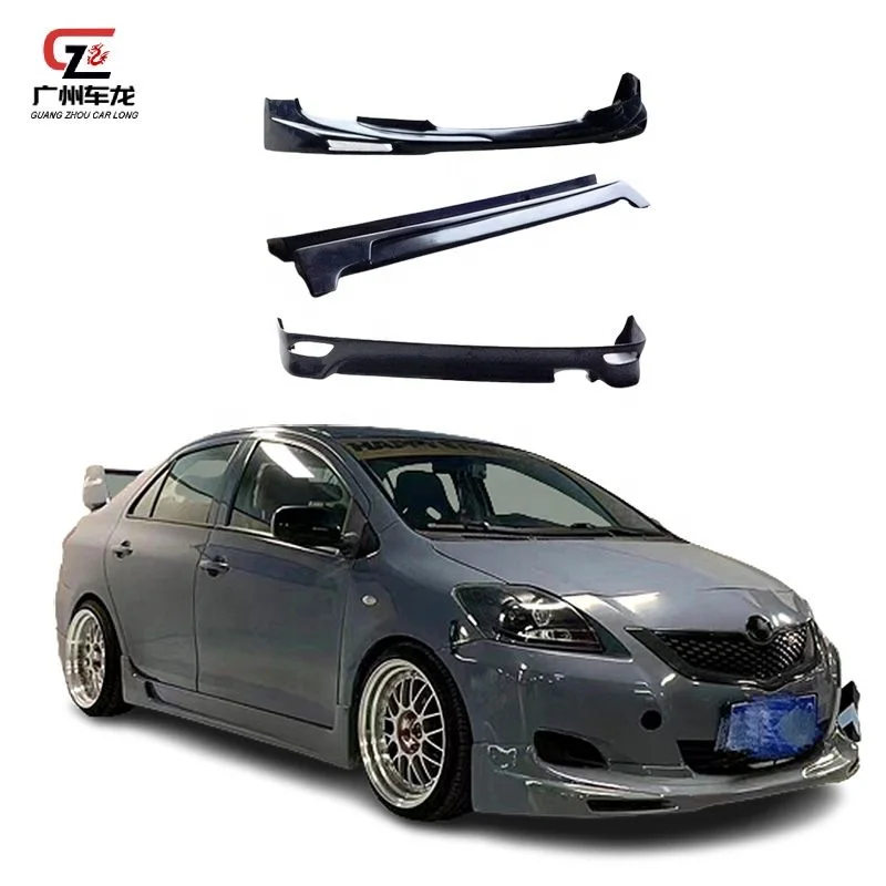 Car-Kits-Front-lip-Rear-lip-Side-skirts-For-Toyota-VIOS-2008-2010-Car ...