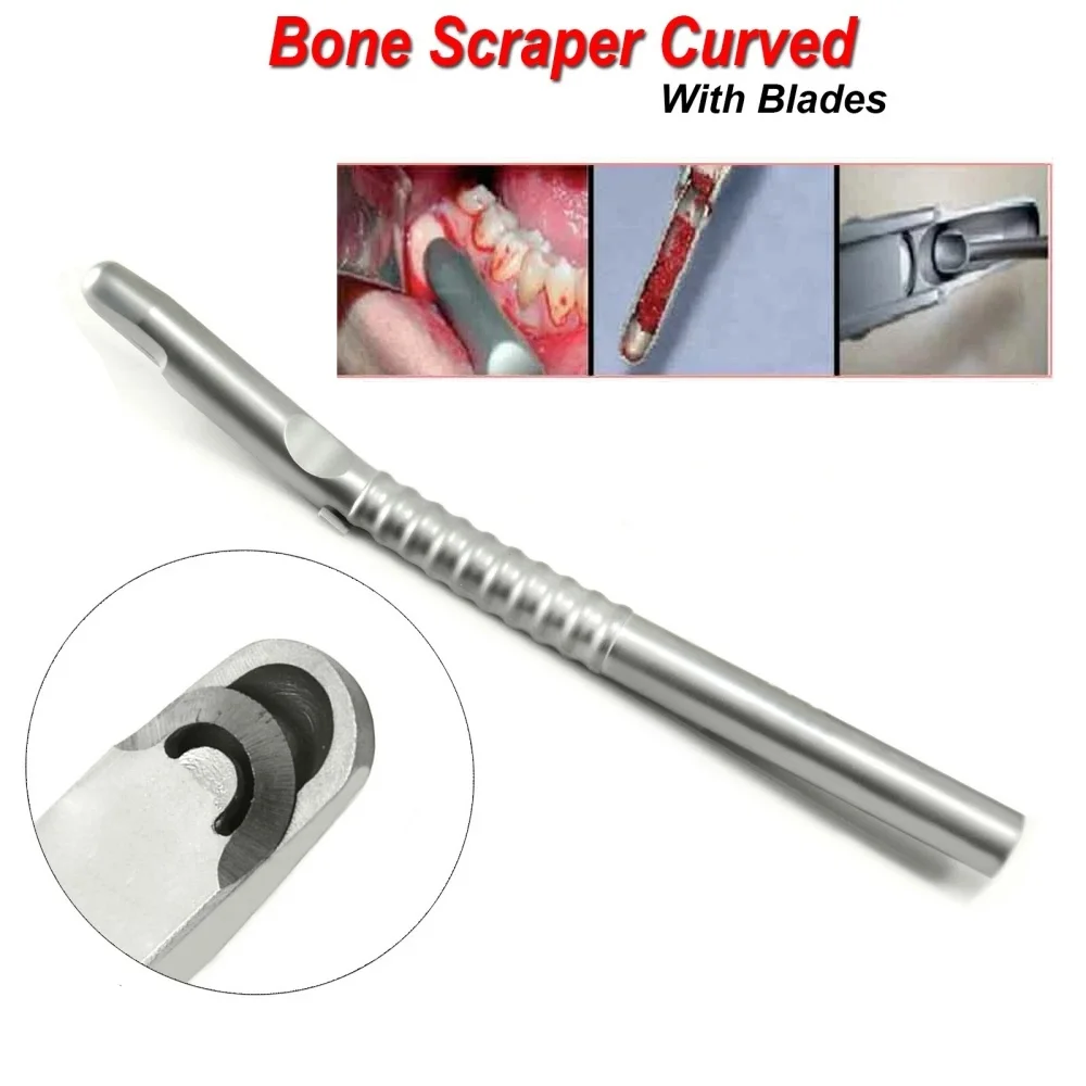1Set Dental Implant Tools Osteotome Bone Scraper Dentist Tool Surgical ...