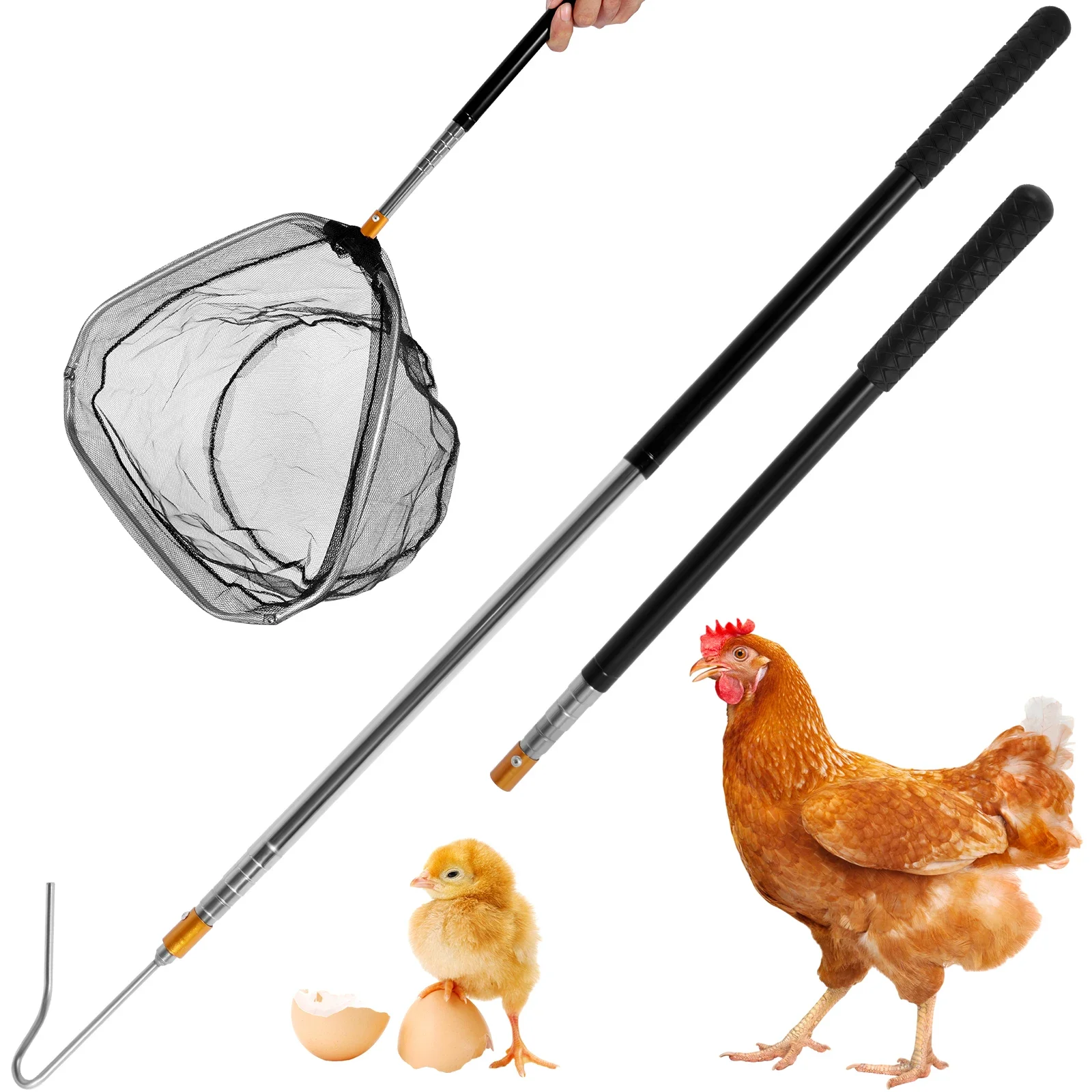 Telescopic-Chicken-Catcher-Leg-Hook-58-5-Inch-Chicken-Net-Catcher-with ...