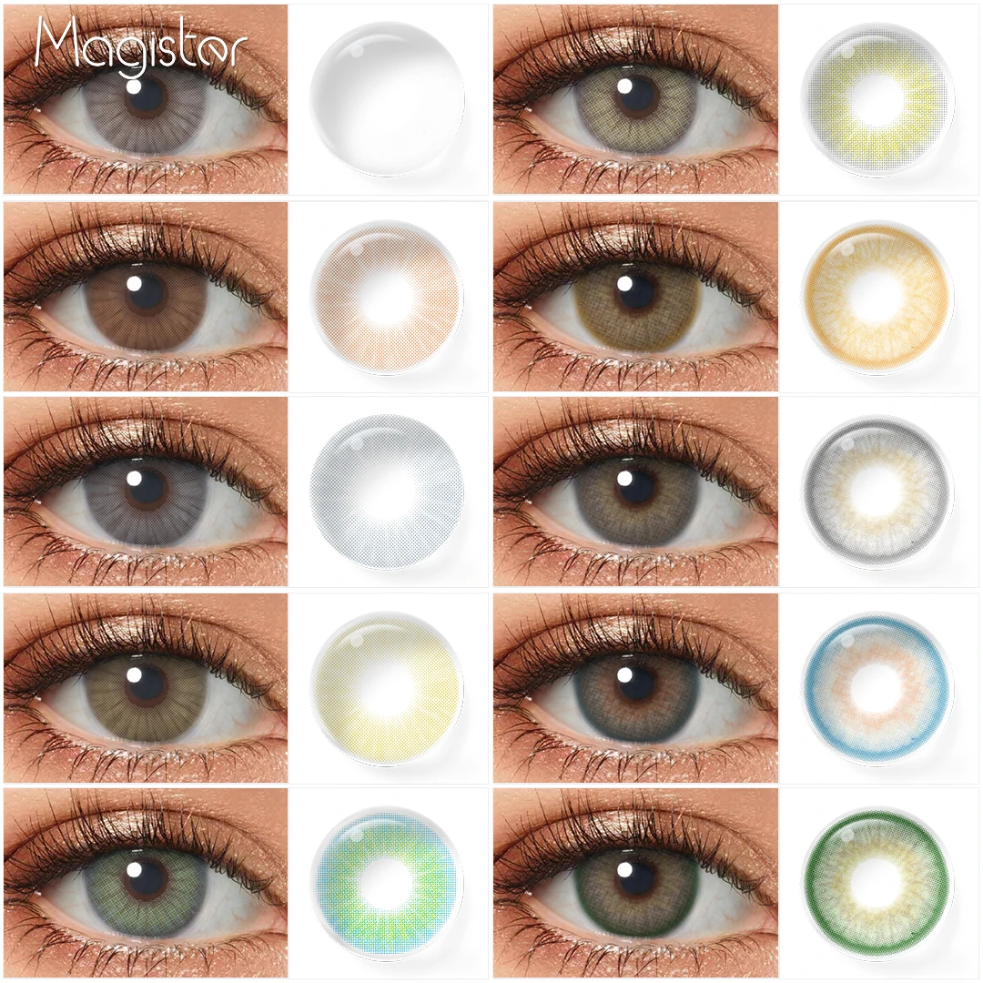 Gray Brown Natural Contact Lenses 1 Pair Colored Lenses Super Natural ...