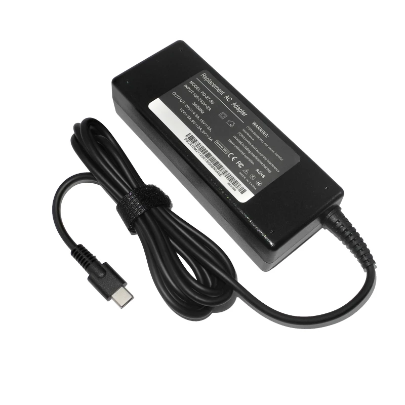 20V 90W USB C Power Adapter Type C PD Laptop Charger for Macbook Asus Xiaomi Huawei Lenovo ...