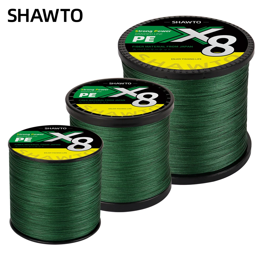 Shawto 8 Strands Braided Fishing Line 150M 300M 1000M Durable Japanese ...