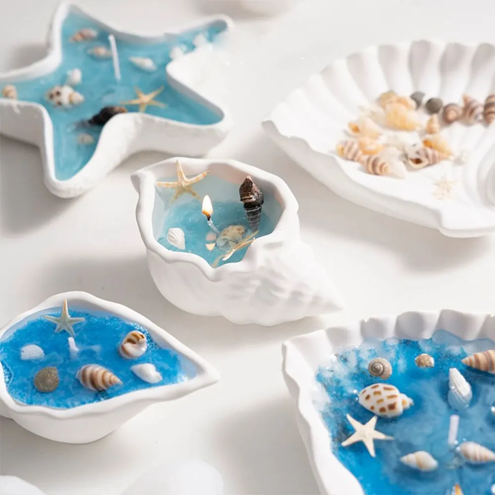 Conch-Shell-Candle-Vessel-Silicone-Mold-Scallop-Shape-Gypsum-Epoxy ...